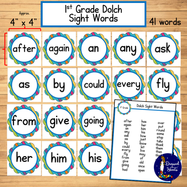 1st Grade Dolch Sight Words Word Wall - Made By Teachers