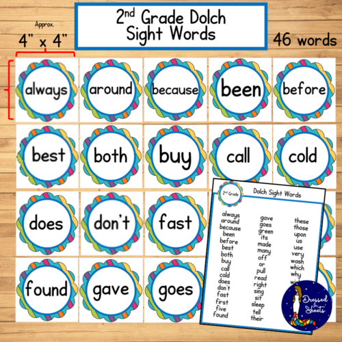 2nd Grade Dolch Sight Words Word Wall - Made By Teachers