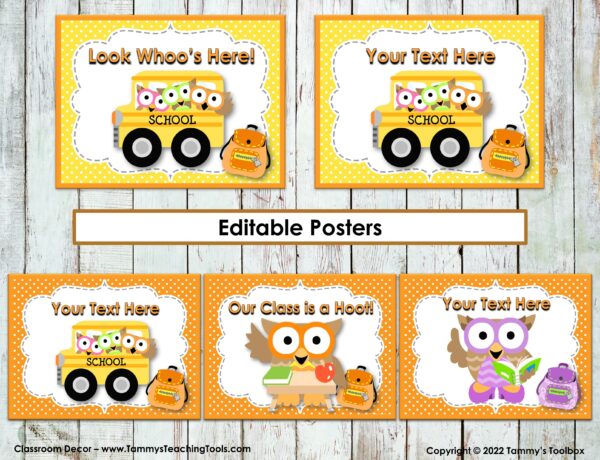 All About Me Back To School Bulletin Board - Owl Theme - Made By Teachers