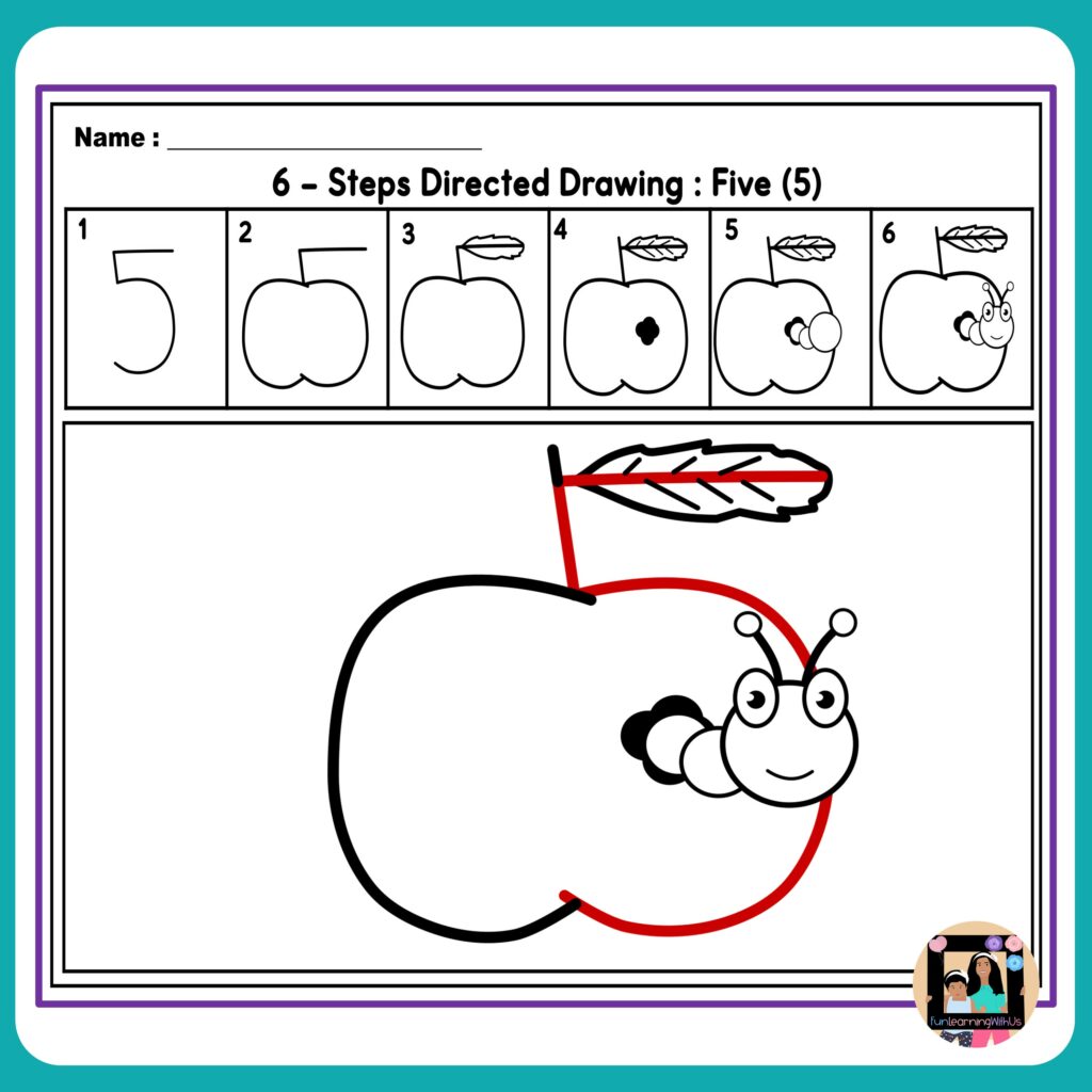 Numbers Directed Drawing (0-5) - Early Finishers Worksheets | Made By ...