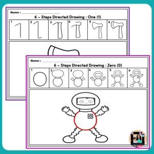 Numbers Directed Drawing (0-5) - Early Finishers Worksheets | Made By ...