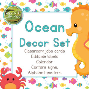 Ocean Theme Decor Bundle - Made By Teachers