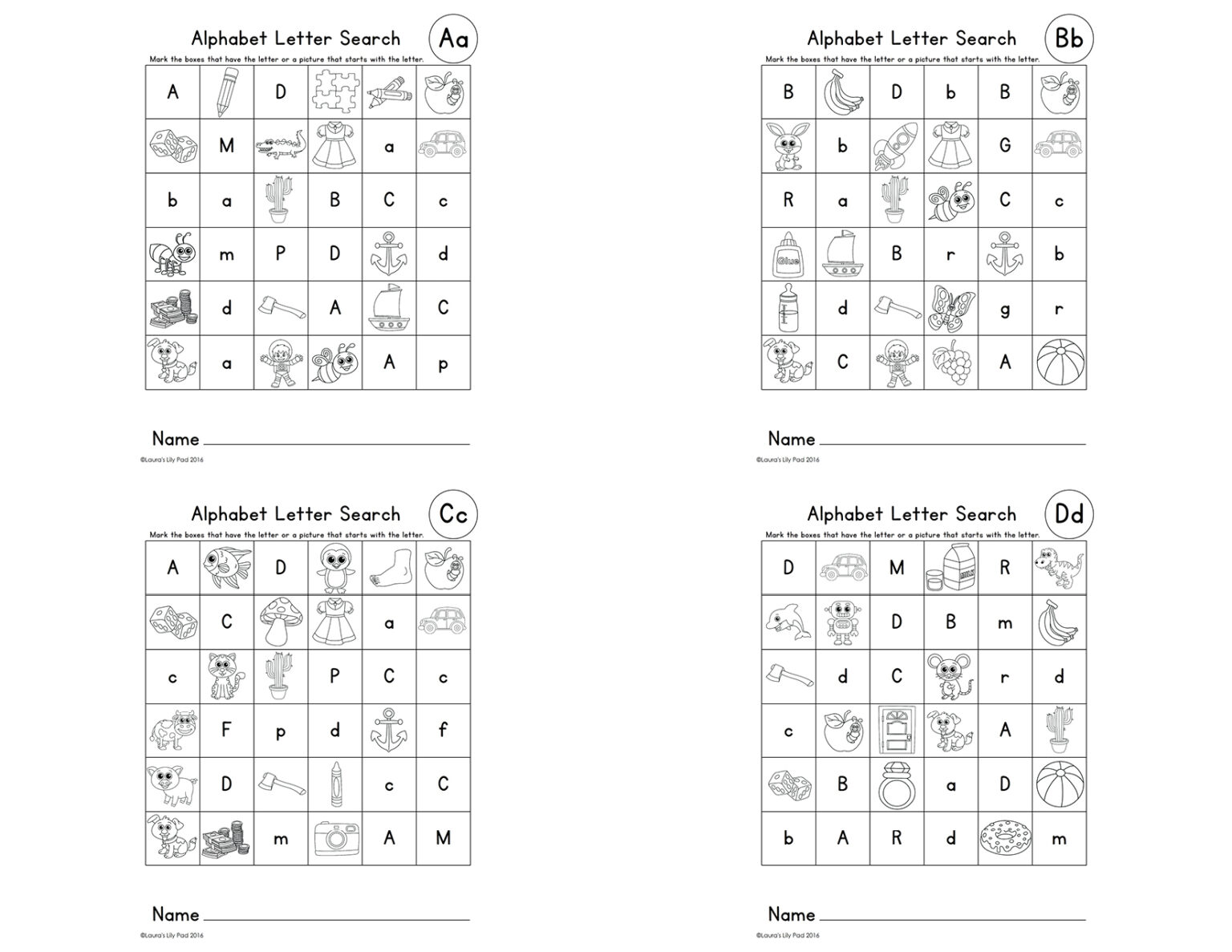Alphabet Letter and Sound Search - Made By Teachers