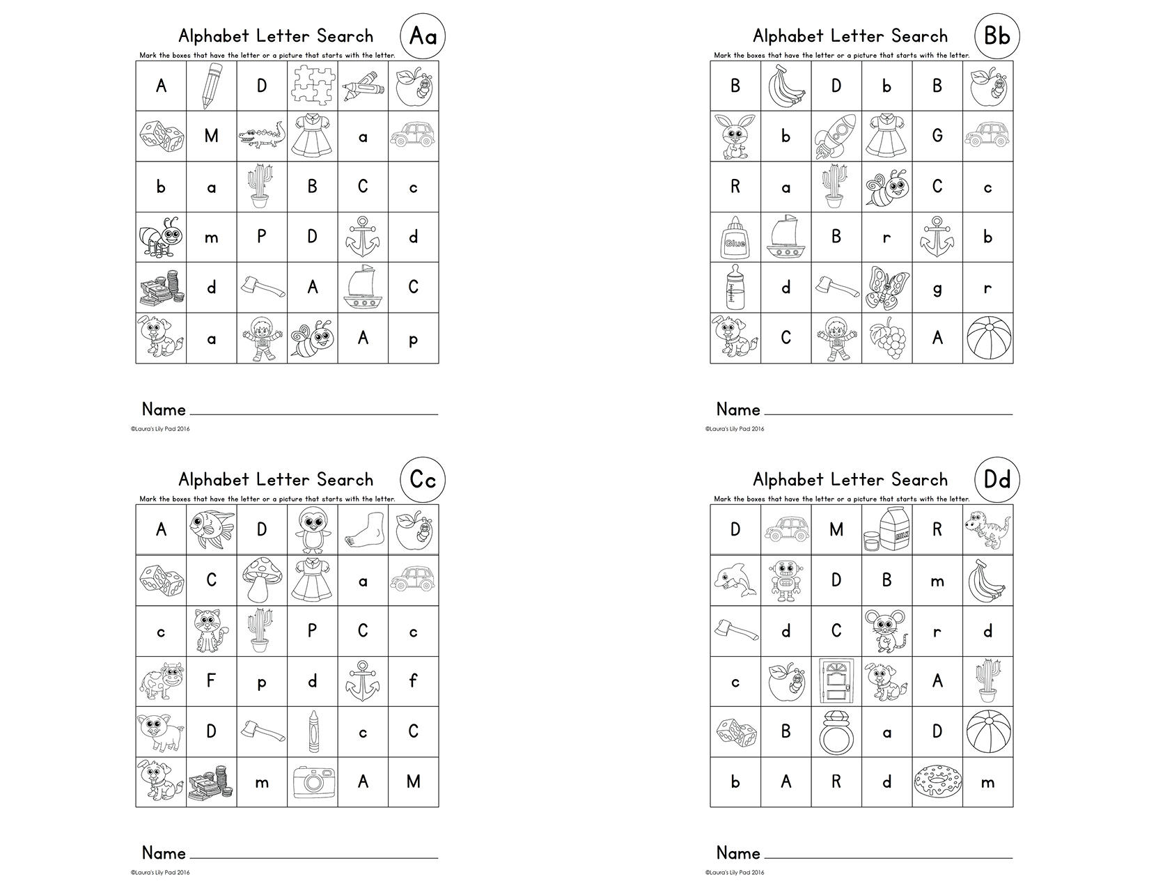 Alphabet Letter and Sound Search - Made By Teachers