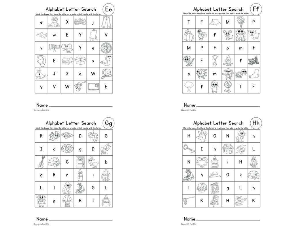 Alphabet Letter and Sound Search - Made By Teachers