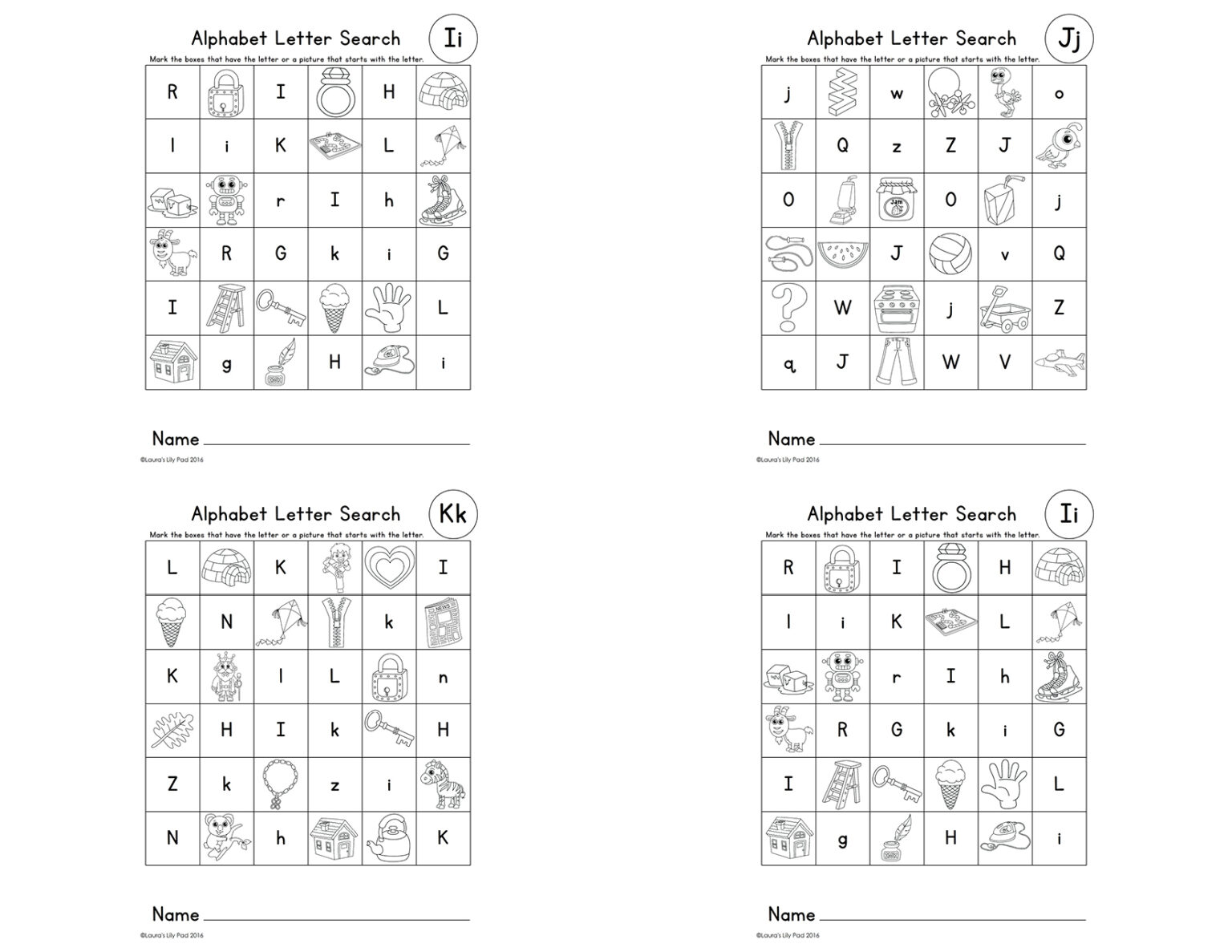 Alphabet Letter and Sound Search - Made By Teachers