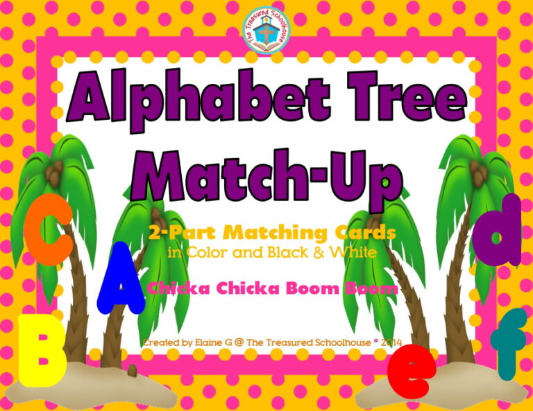 Alphabet Tree 2-Part Matching Cards (Chicka Chicka Boom Boom) | Made By ...