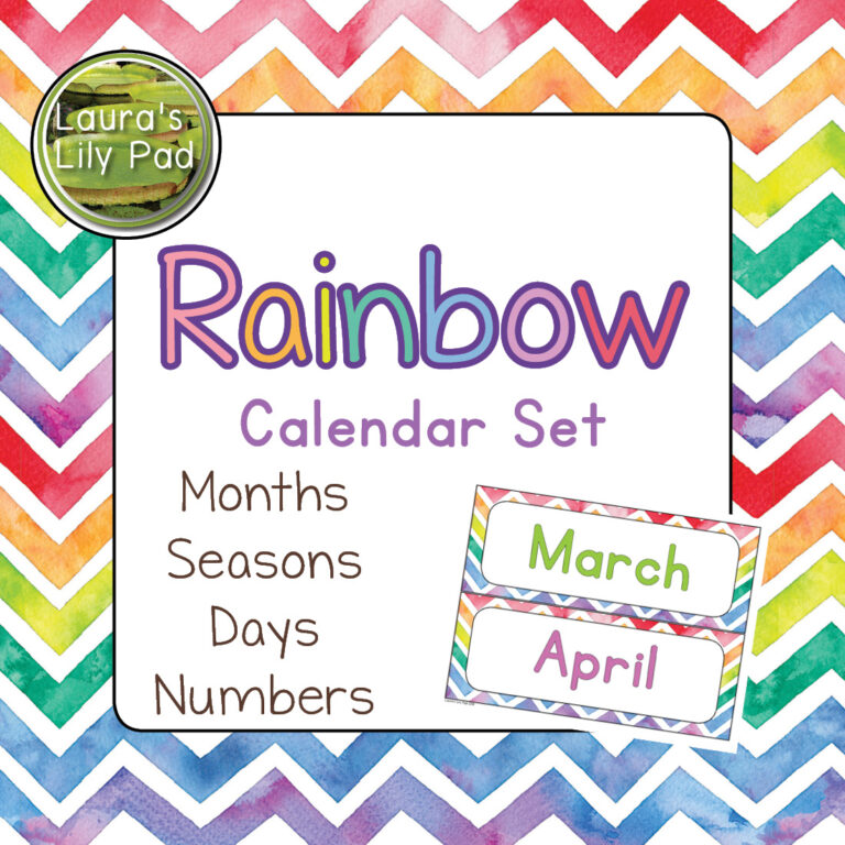 Ocean Theme Calendar Months of the Year - Made By Teachers