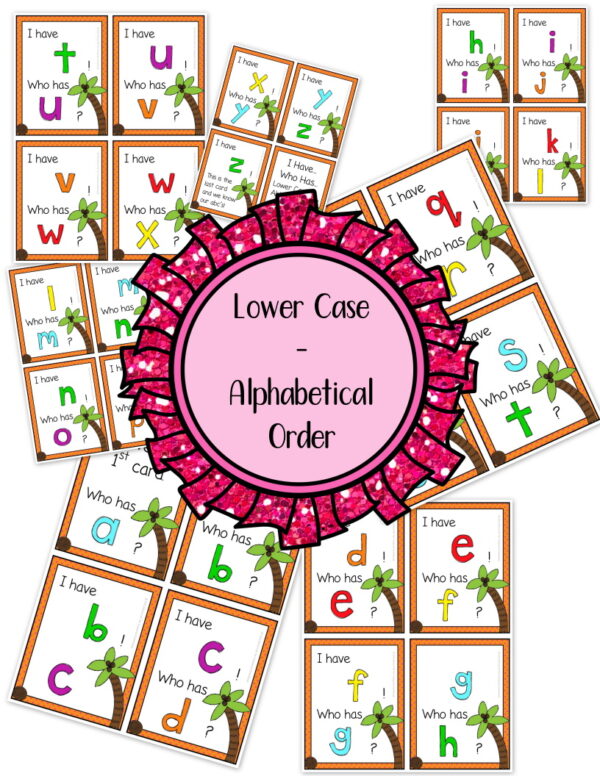 I Have Who Has - Alphabet (Chicka Chicka Boom Boom) | Made By Teachers