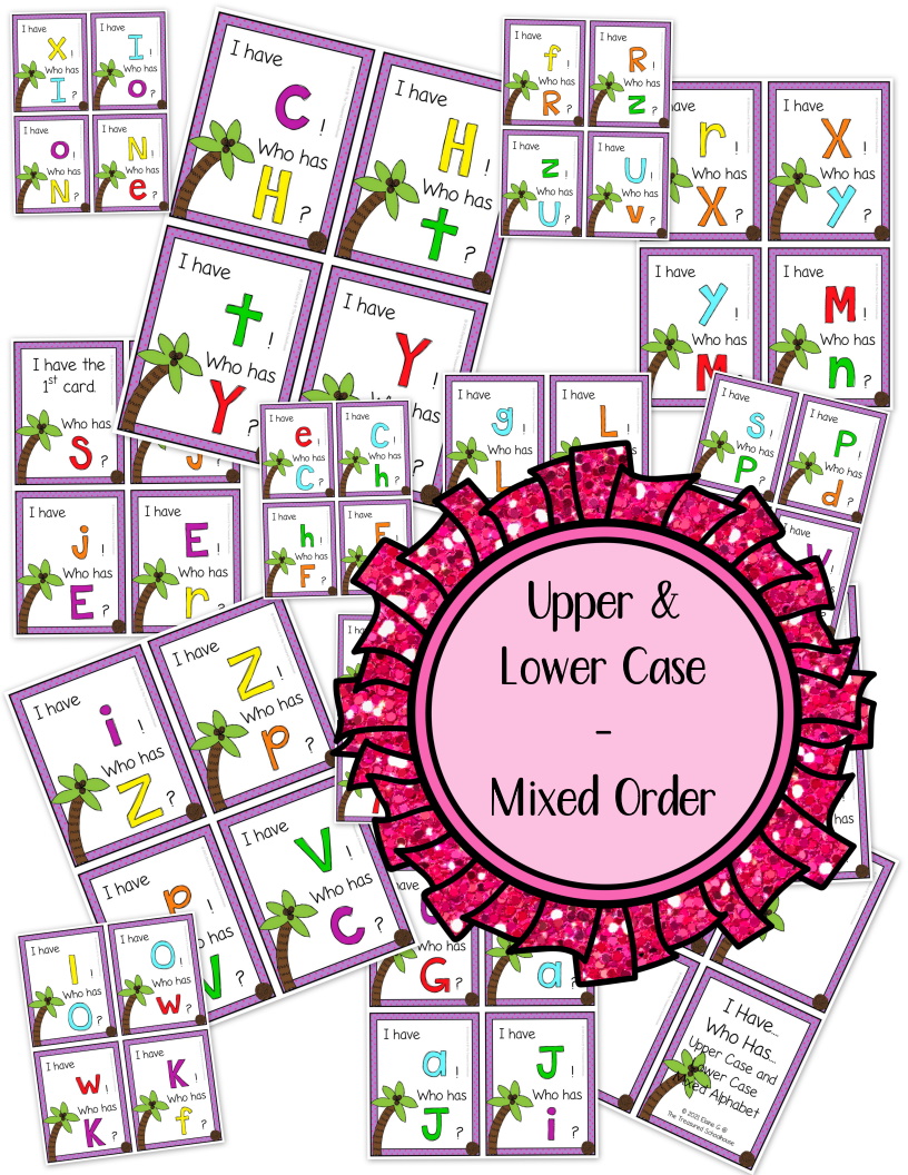 I Have Who Has - Alphabet (Chicka Chicka Boom Boom) - Made By Teachers