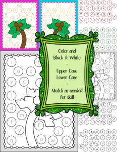 Alphabet Letter Mats and Worksheets (Chicka Chicka Boom Boom) | Made By ...