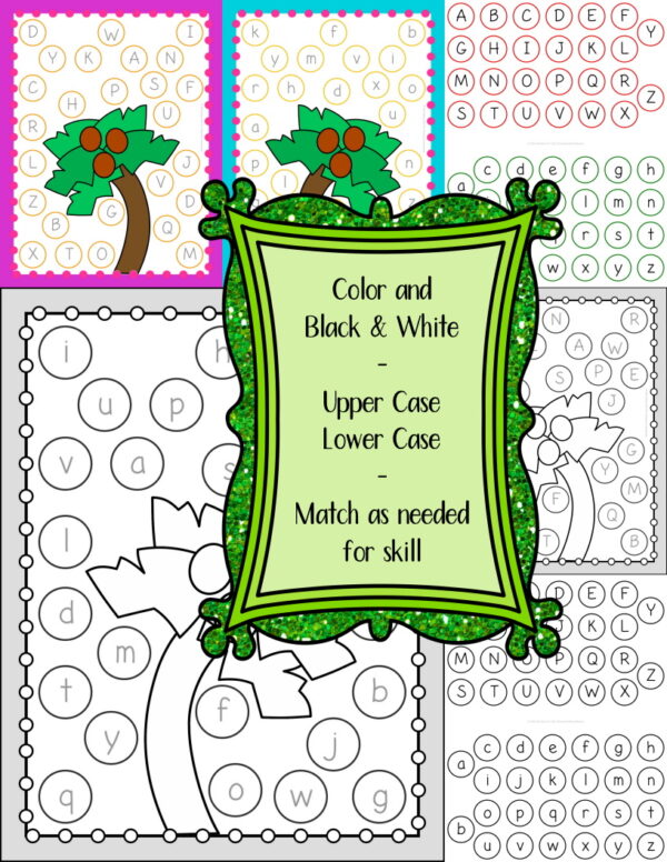 Alphabet Letter Mats and Worksheets (Chicka Chicka Boom Boom) | Made By ...