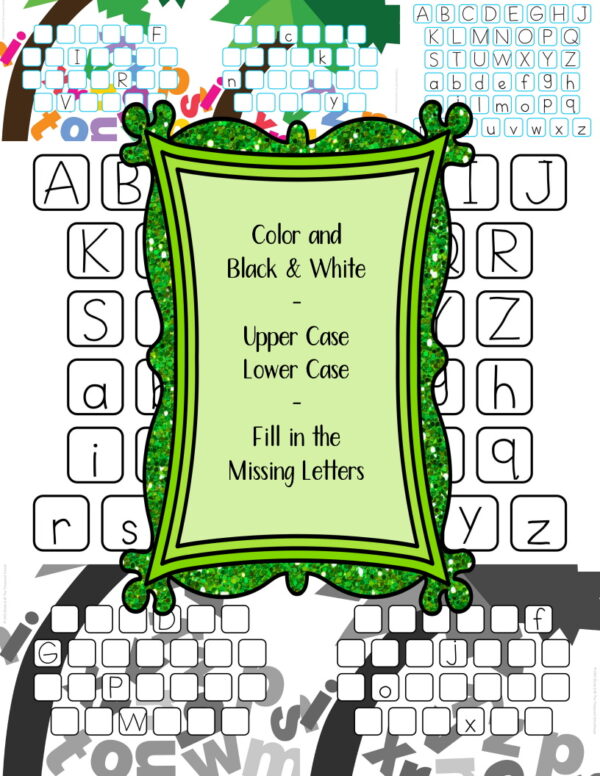 Alphabet Letter Mats and Worksheets (Chicka Chicka Boom Boom) | Made By ...