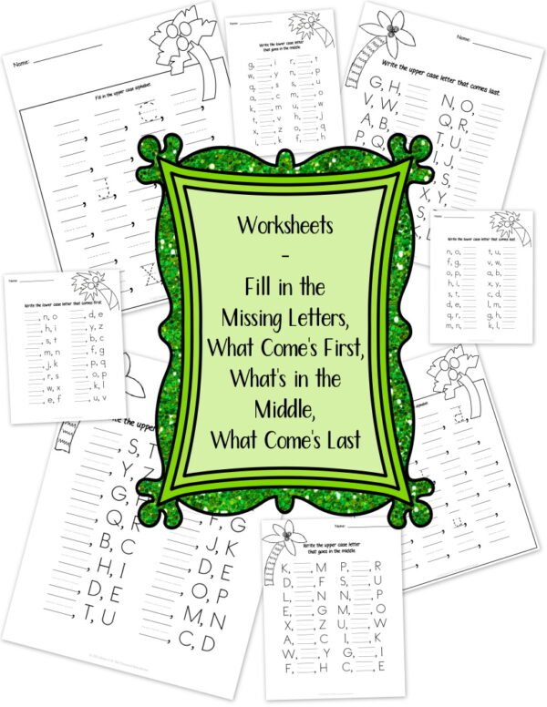 Alphabet Letter Mats and Worksheets (Chicka Chicka Boom Boom) | Made By ...