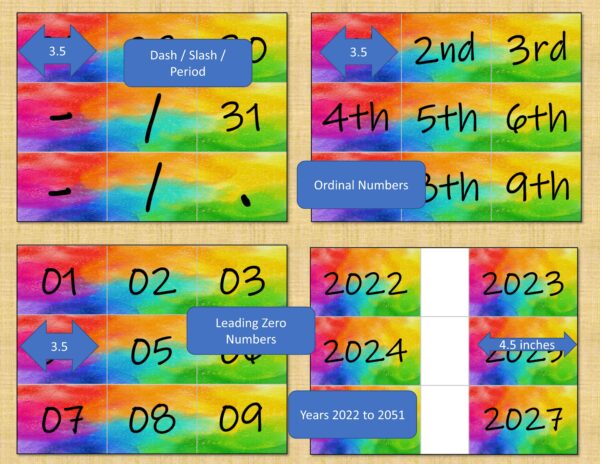 Daily Flip Calendar Cards 2022 to 2051 Watercolors | Made By Teachers