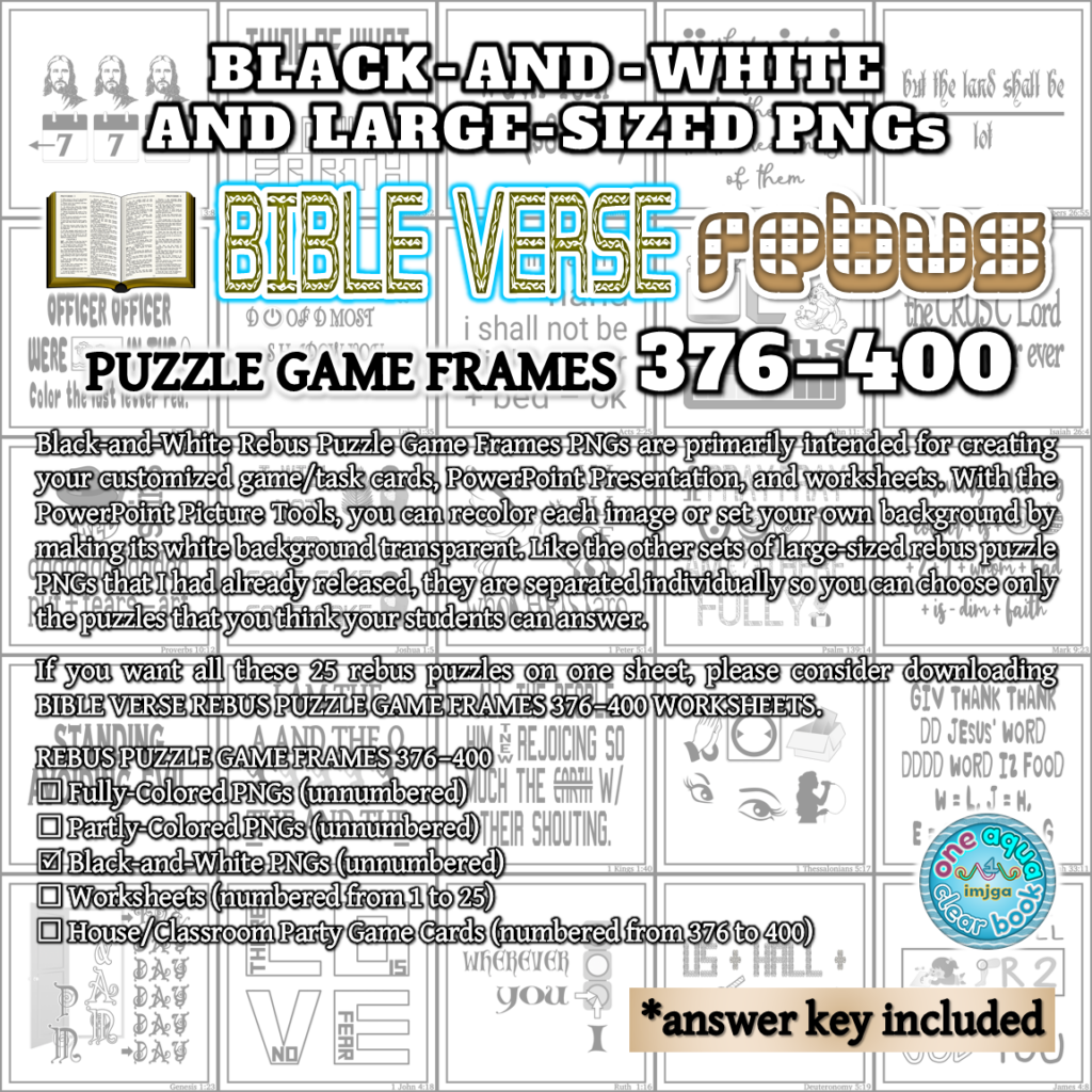Rebus Puzzle Game Card Frames 1 to 100 - Made By Teachers