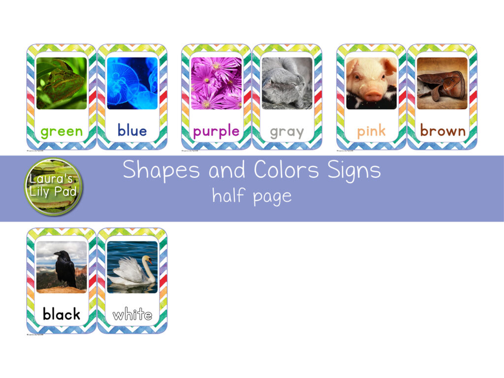 Rainbow Watercolor Chevron Decor Bundle | Made By Teachers