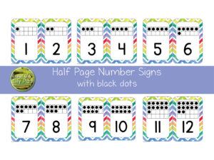 Rainbow Watercolor Chevron Decor Bundle - Made By Teachers