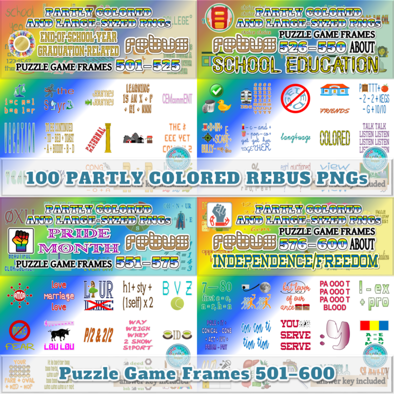 ENVIRONMENTAL Rebus Puzzle Party Game Cards 426–450 | Made By Teachers