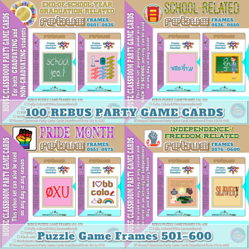 VALENTINE Rebus Puzzle Frames 251–275 Worksheets - Made By Teachers