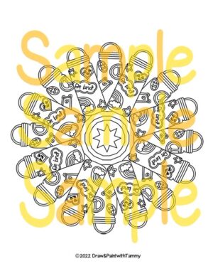 15 Back to School themed Mandala inspired printable coloring pages ...