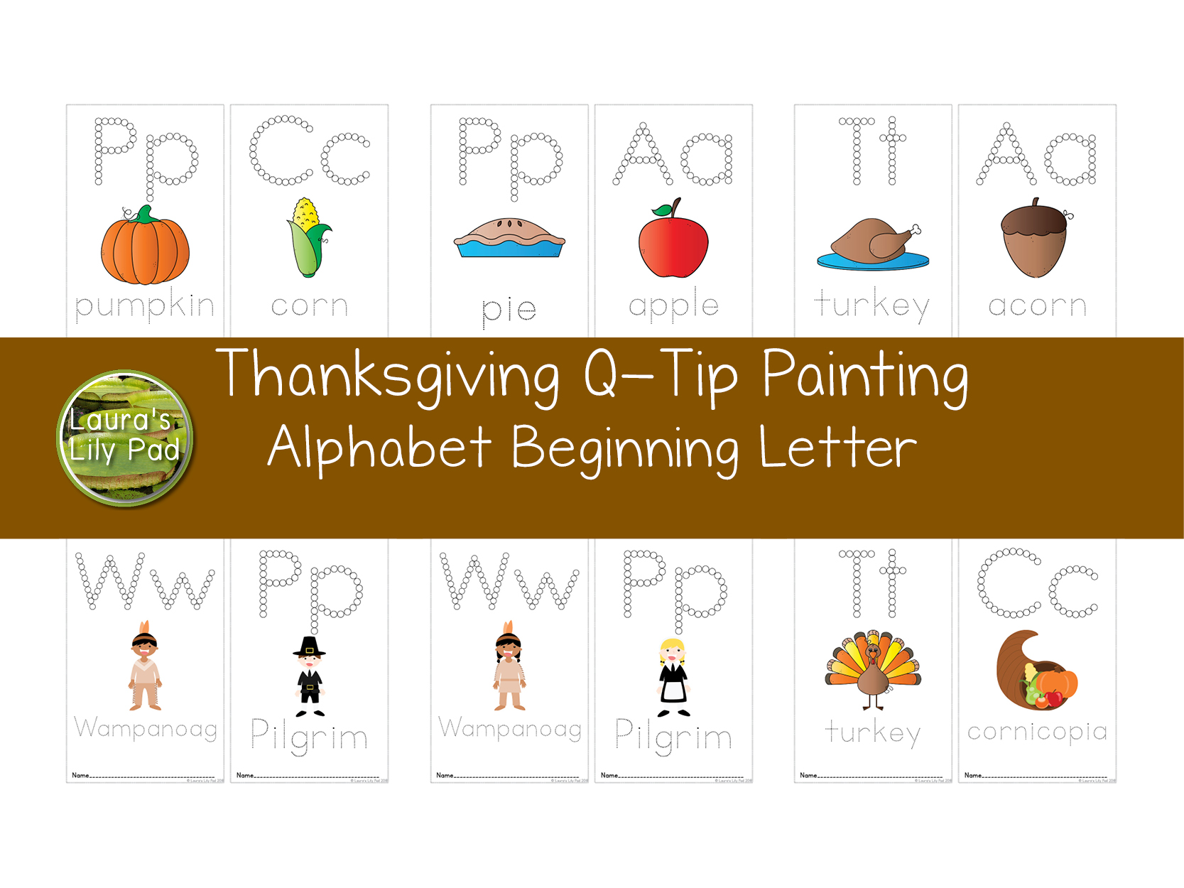 Thanksgiving Q-tip Painting | Made By Teachers