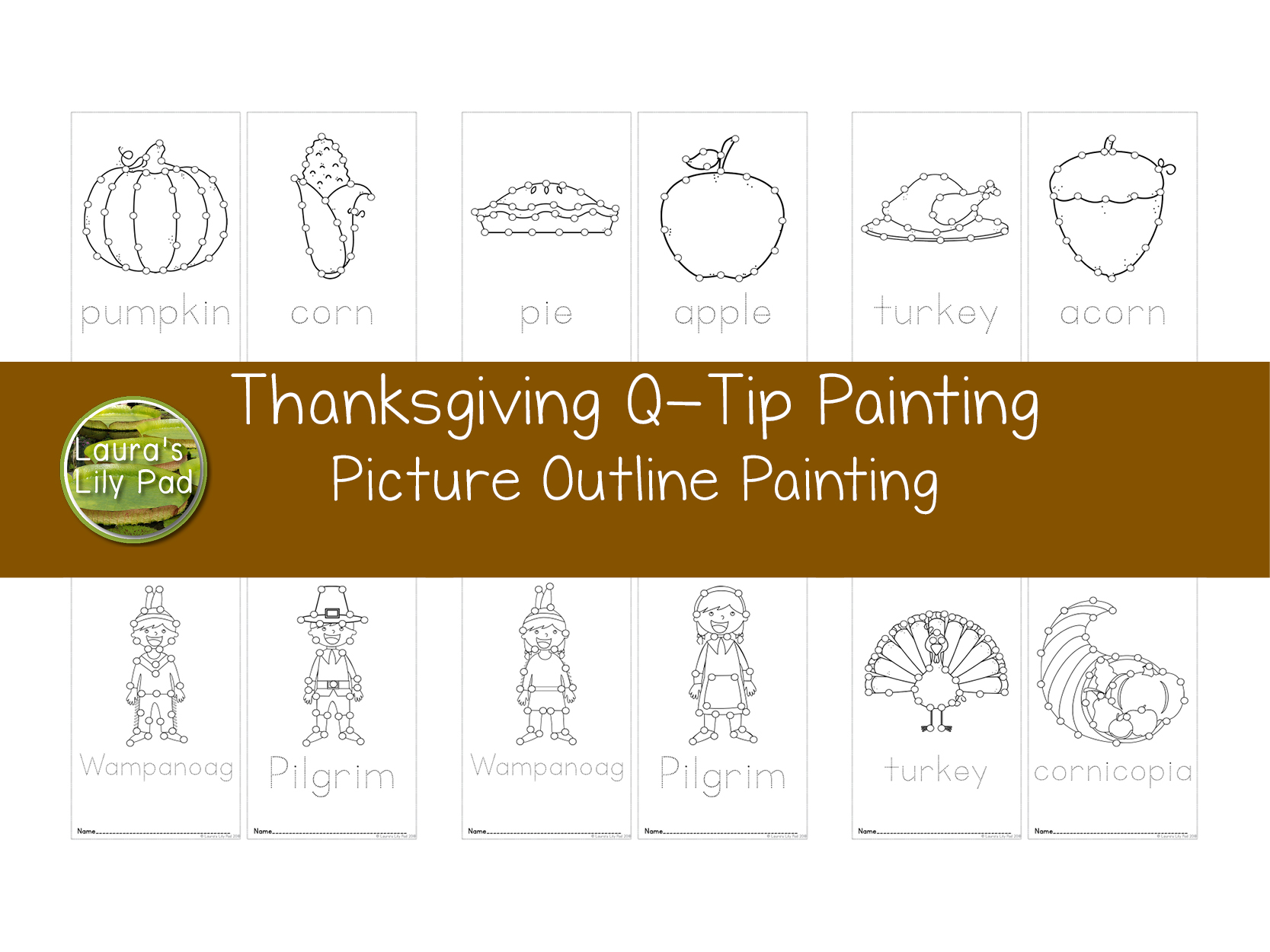 Thanksgiving Q-tip Painting | Made By Teachers