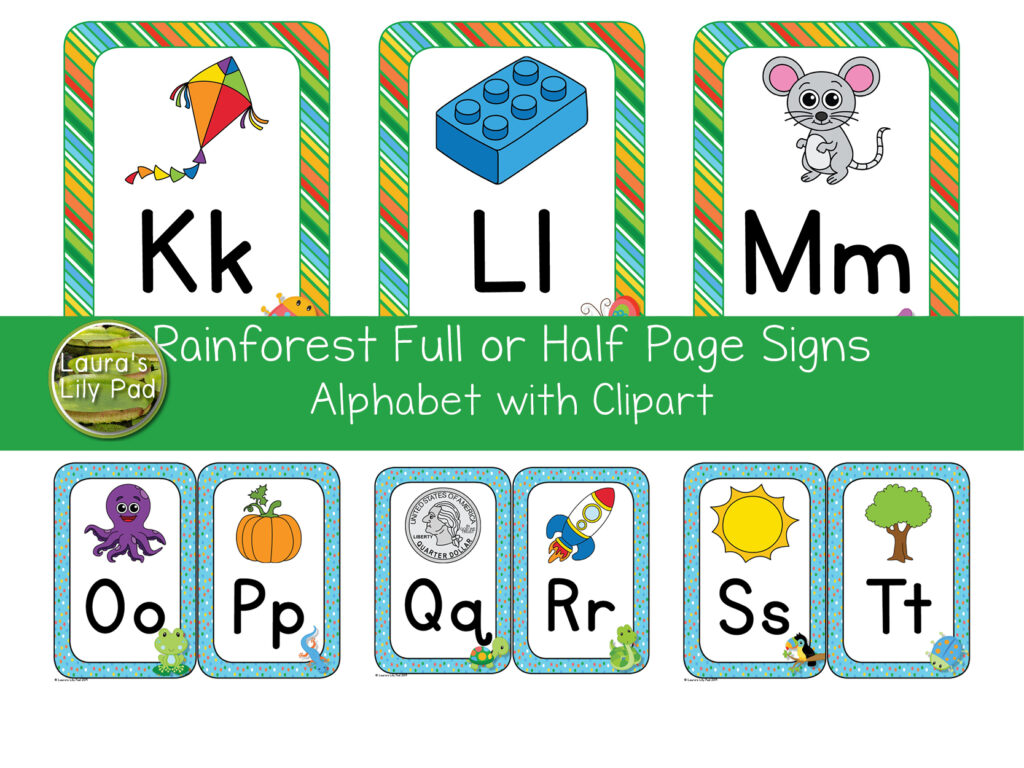 Rainforest Alphabet Signs | Made By Teachers
