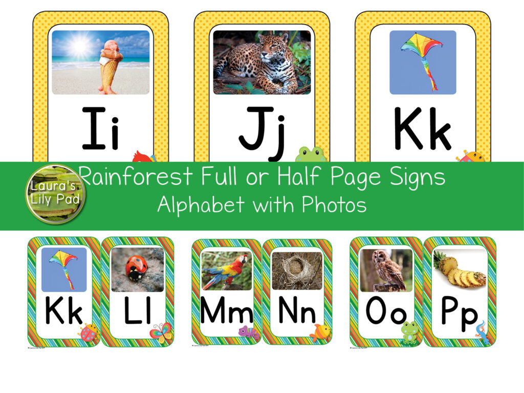 Rainforest Alphabet Signs - Made By Teachers