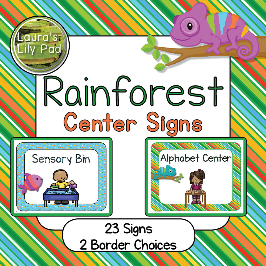 Rainforest Center Signs - Made By Teachers
