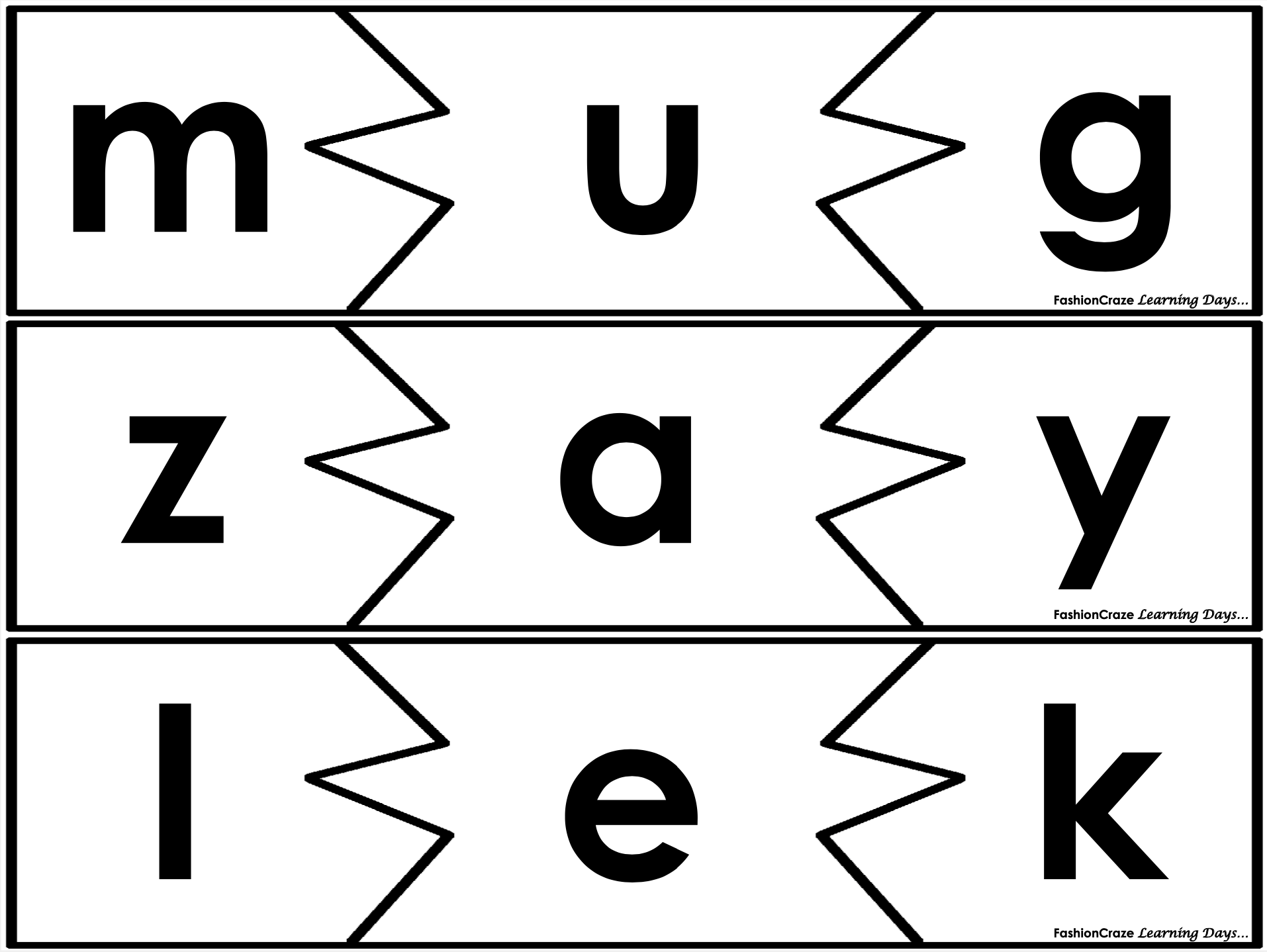 CVC Puzzle | Made By Teachers