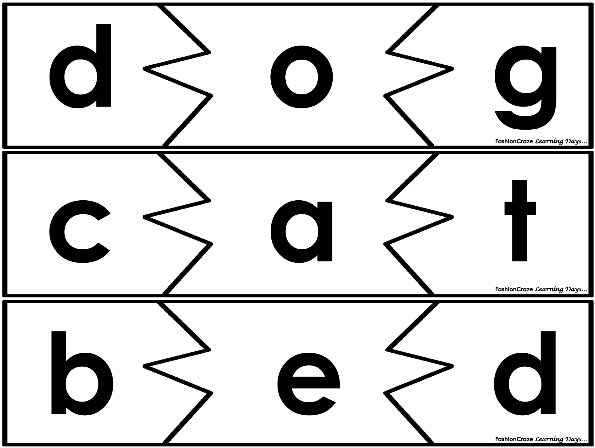 CVC Puzzle - Made By Teachers