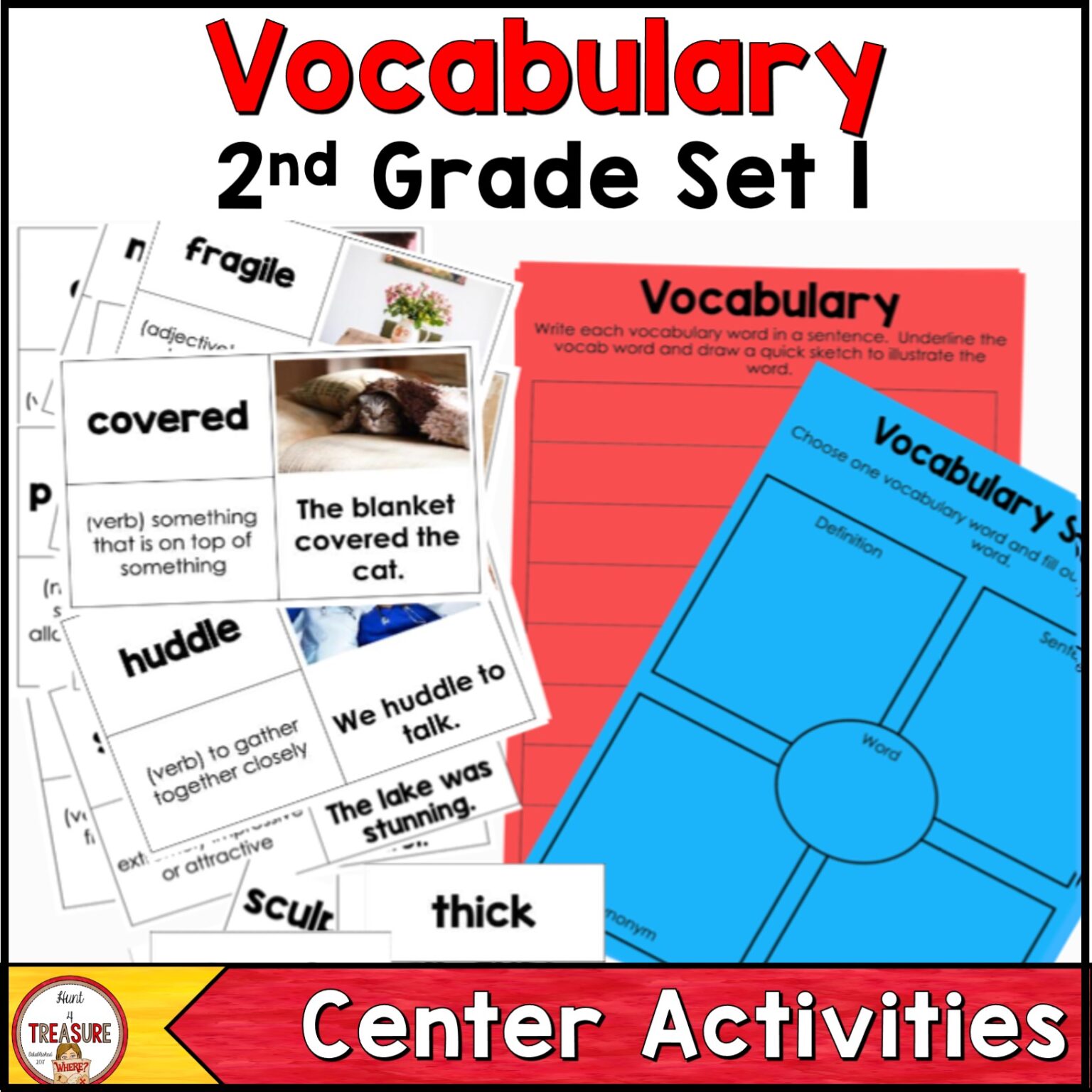 Benchmark Advance Vocabulary Center Activities | Second Grade Unit 1 ...