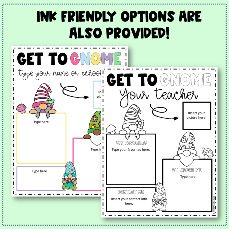 Back to School Gnome Decor | Gnome Meet the Teacher Handout | Made By ...