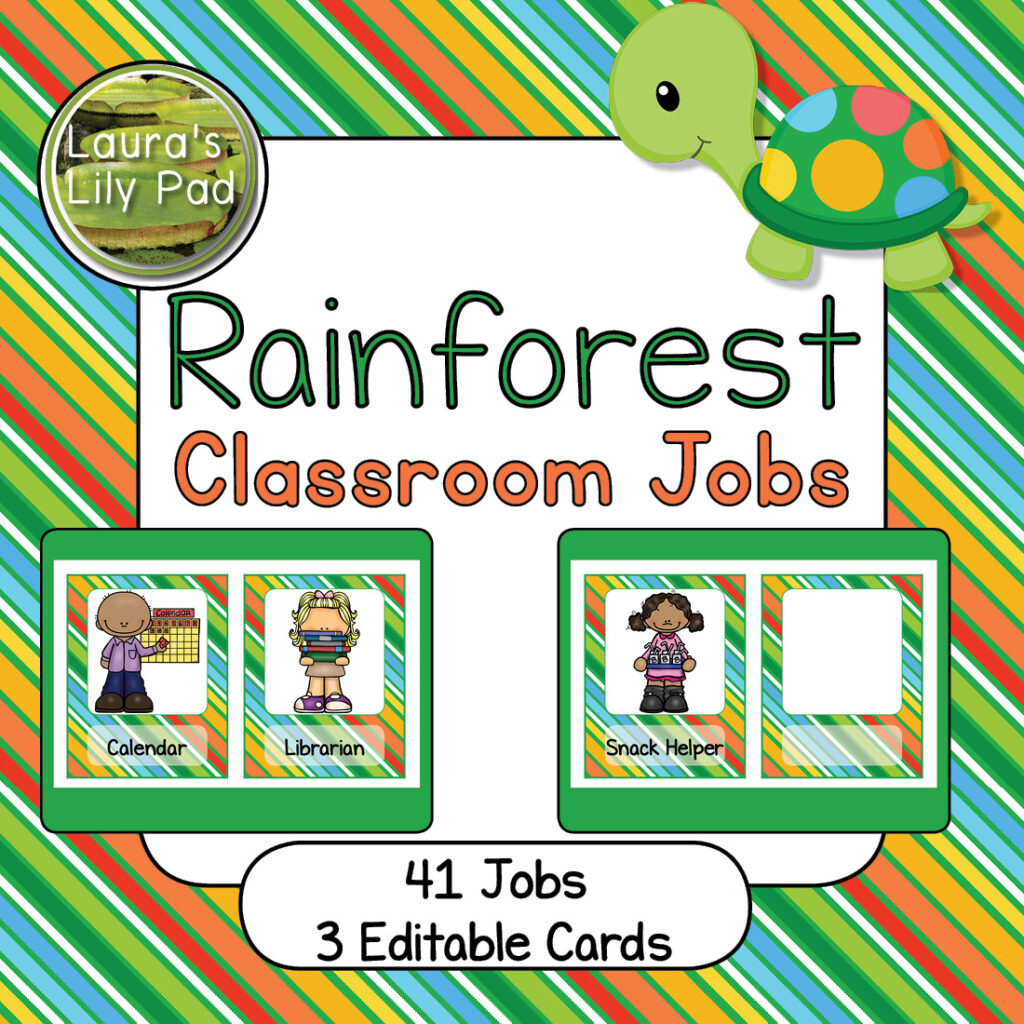 Classroom Jobs Rainforest Theme - Made By Teachers