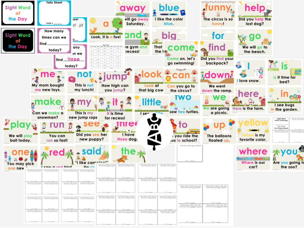 Pre-Primer Sight Word Posters - Made By Teachers