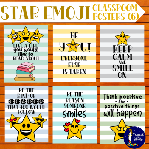 Star Emoji Classroom Posters | Made By Teachers