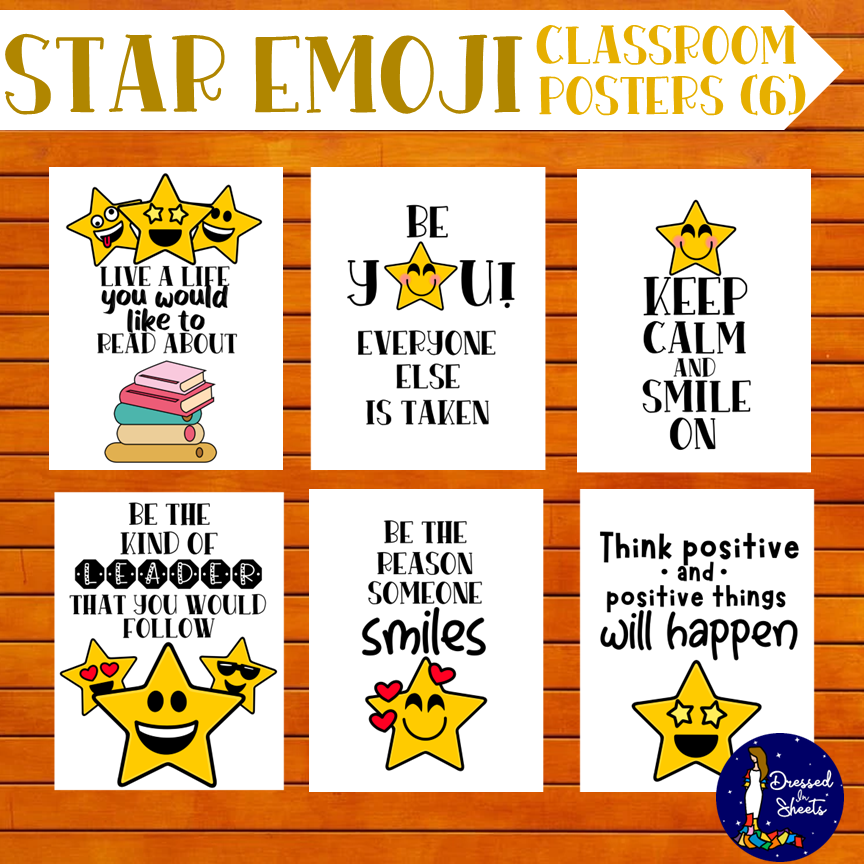 Star Emoji Classroom Posters - Made By Teachers
