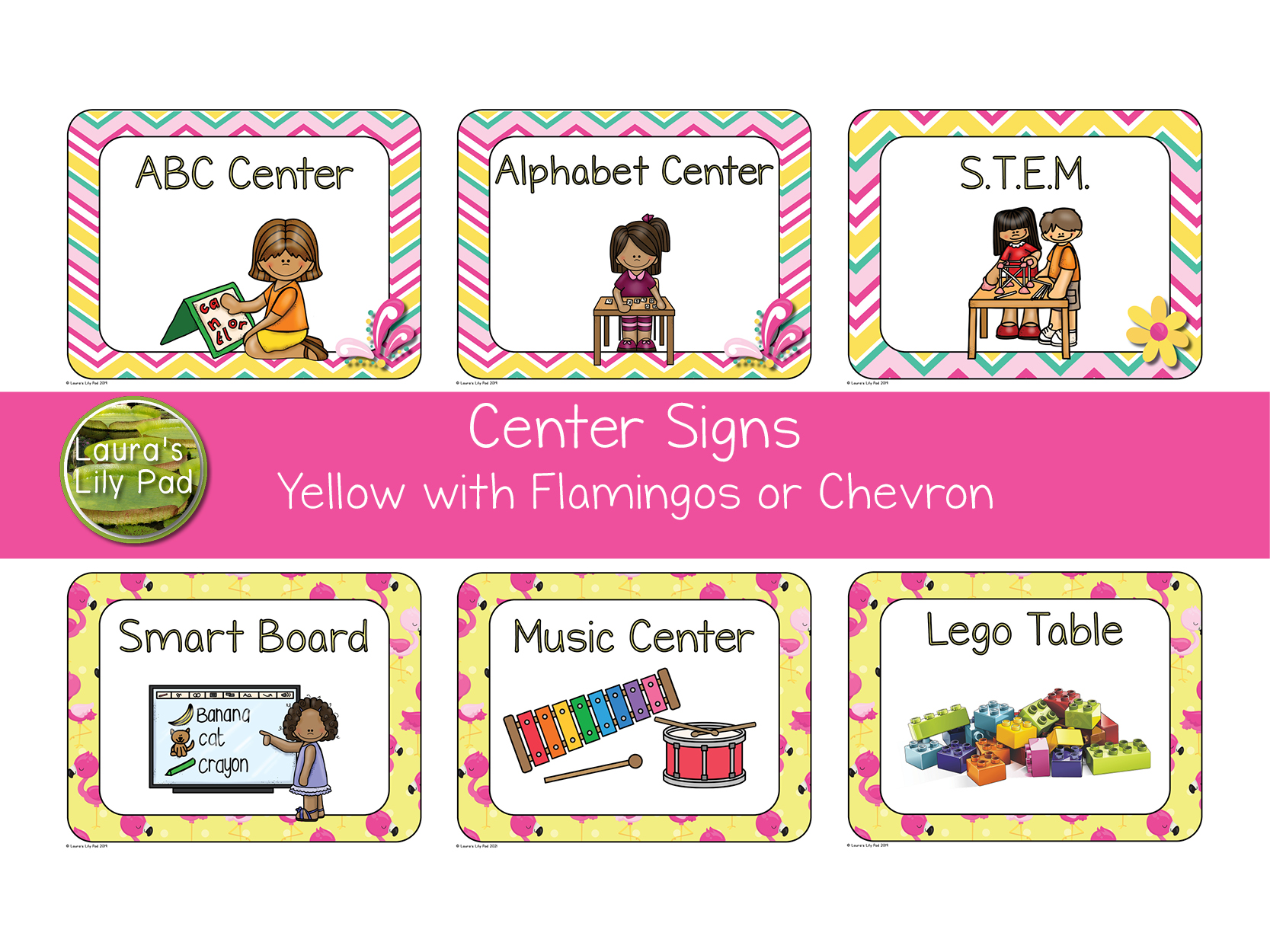 Flamingo Center Signs | Made By Teachers