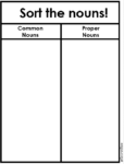 [FREE] Common Proper Noun Sorting | Made By Teachers