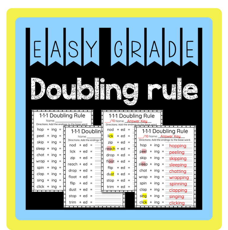 Drop the E Rule | Dropping Rule Assessment - Made By Teachers