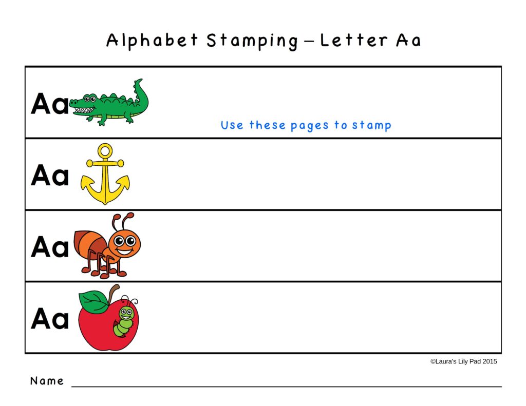 Alphabet Stamping Center - Made By Teachers