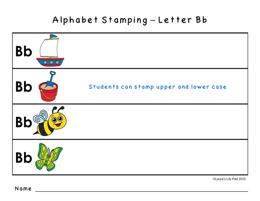 Alphabet Stamping Center - Made By Teachers