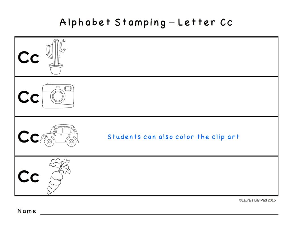 Alphabet Stamping Center - Made By Teachers