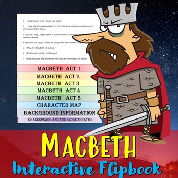 Macbeth Flip book Study Guide | Made By Teachers