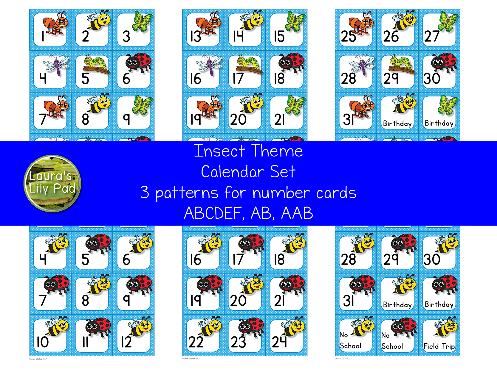 Insect Calendar Set | Made By Teachers