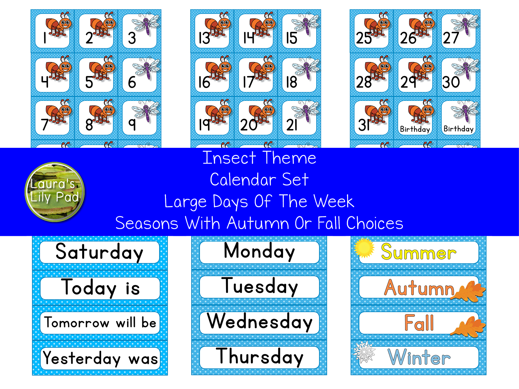 Insect Calendar Set | Made By Teachers