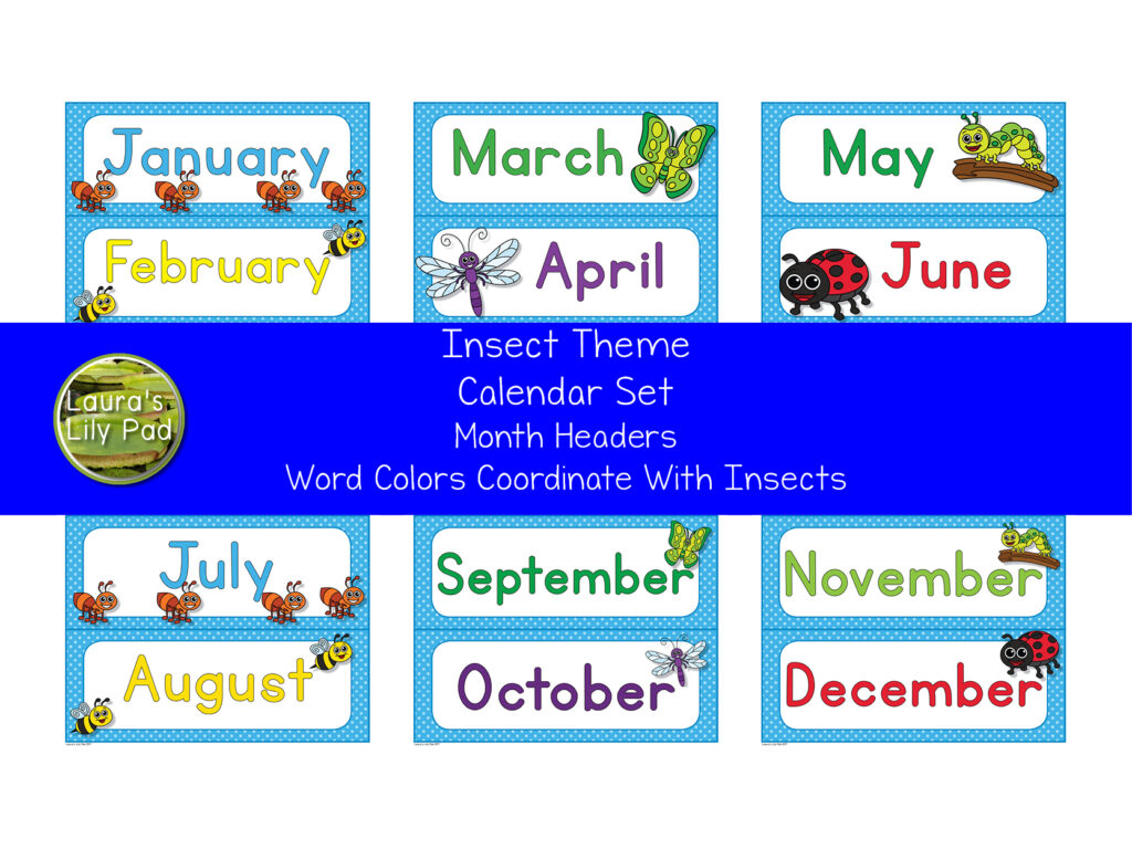 Insect Calendar Set - Made By Teachers