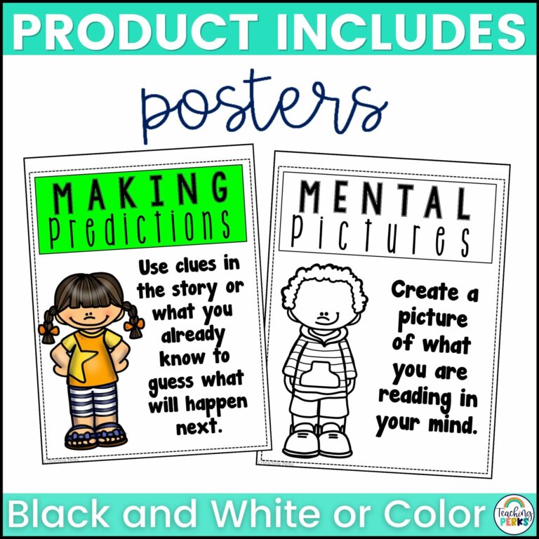 1st Grade Reading Comprehension Mini Lessons for 15 Reading Strategies ...