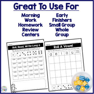 Phonics Dice Games - No Prep Phonics Activities - Made By Teachers
